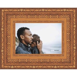 25x17 Ornate Antique Gold Complete Wood Picture Frame with UV Acrylic ...