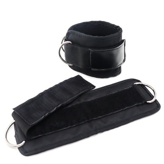 Trademark Innovations Ankle Fitness Workout Straps for Leg Cable Pulley Machines Set of 2 - Bed ...