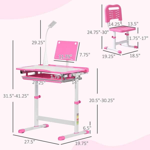 school computer table dimensions
