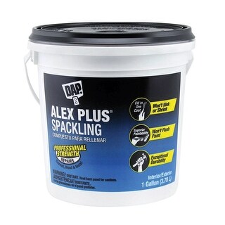 Dap 18747 Alex Plus Professional Strength Spackling, White, 1 Gallon ...