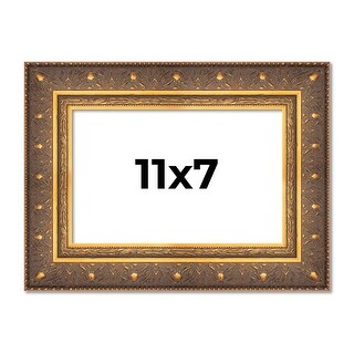 11x7 Frame Gold Real Wood Picture Frame - Bed Bath & Beyond - 38035238