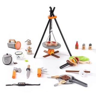 45 Pcs Camping Set for Kids Camping Tools Pretend Play Set - Bed Bath ...