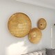 Gold Metal Large Metallic Disk Plate Home Wall Decor (Set of 3) - Bed ...