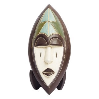 Novica Handmade Patience African Beaded Wood Mask - Bed Bath & Beyond ...