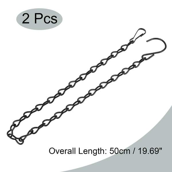 Hanging Chains Extension Link w S Shaped Hook for Plant Basket Lantern ...