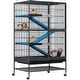 Metal 4-Tiers Small Animal Cages Indoor Critter Nation Cage Double ...