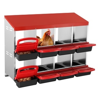 Chicken Nest Box, Stable & Corrosion-Resistant Mental Nesting Boxes ...