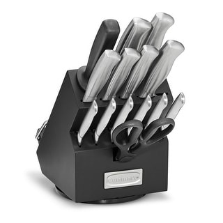 Cuisinart Classic 15-pc. Stainless Steel Rotating Knife Block Set - Bed ...