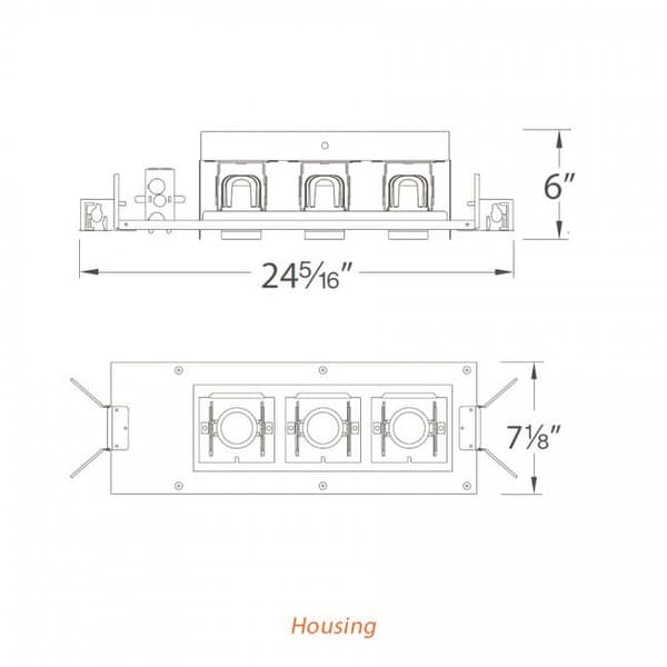 Remodel Box Wac Lighting Ion 2 3000K Square New Construction Recessed ...