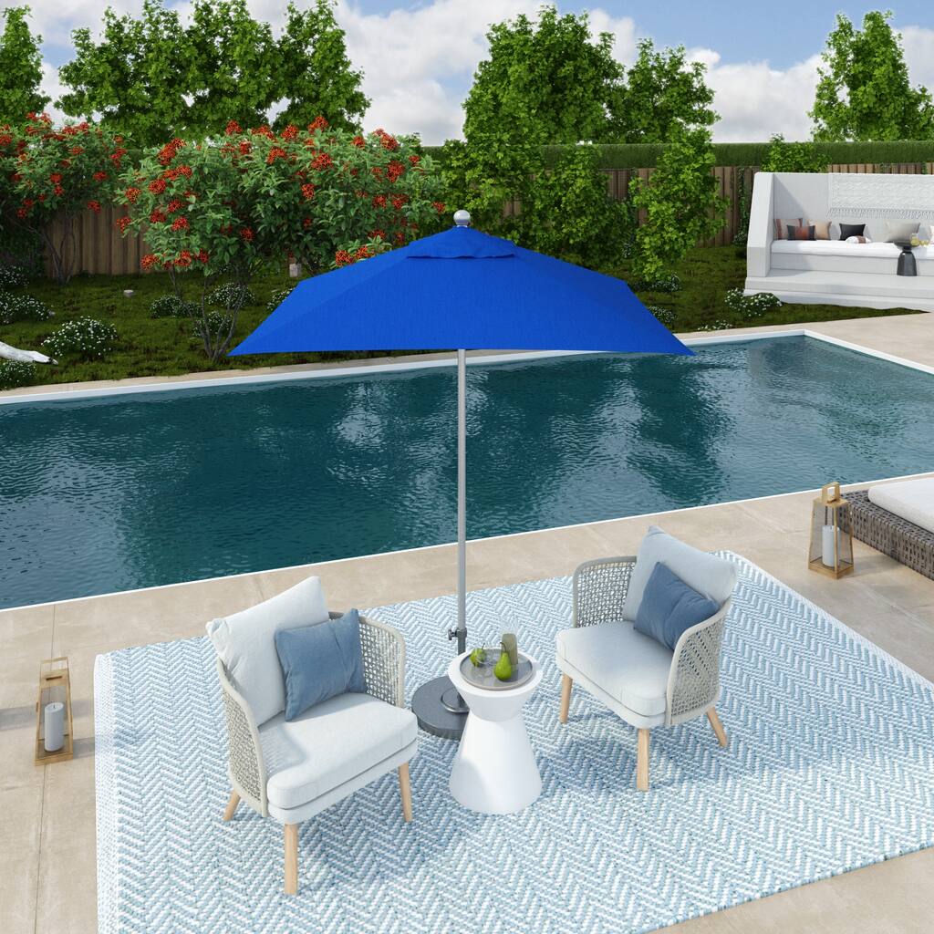 California Umbrella 7.5' Rd. Aluminum/Fiberglass Rib Patio Umb, Deluxe ...