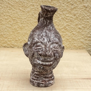 Novica Handmade Jug Head Ii Ceramic Sculpture - Bed Bath & Beyond ...