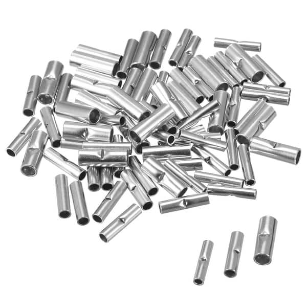 Non-Insulated Butt Crimp Terminals 22-14AWG 12-10AWG for Electrical DIY ...