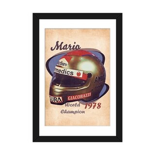 iCanvas "Mario Andretti's Helmet Retro" by Pop Cult Posters - Bed Bath ...