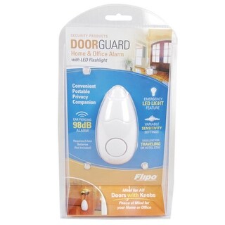 Door Guard Alarm 98db with Flashlight - Pictured - Bed Bath & Beyond ...
