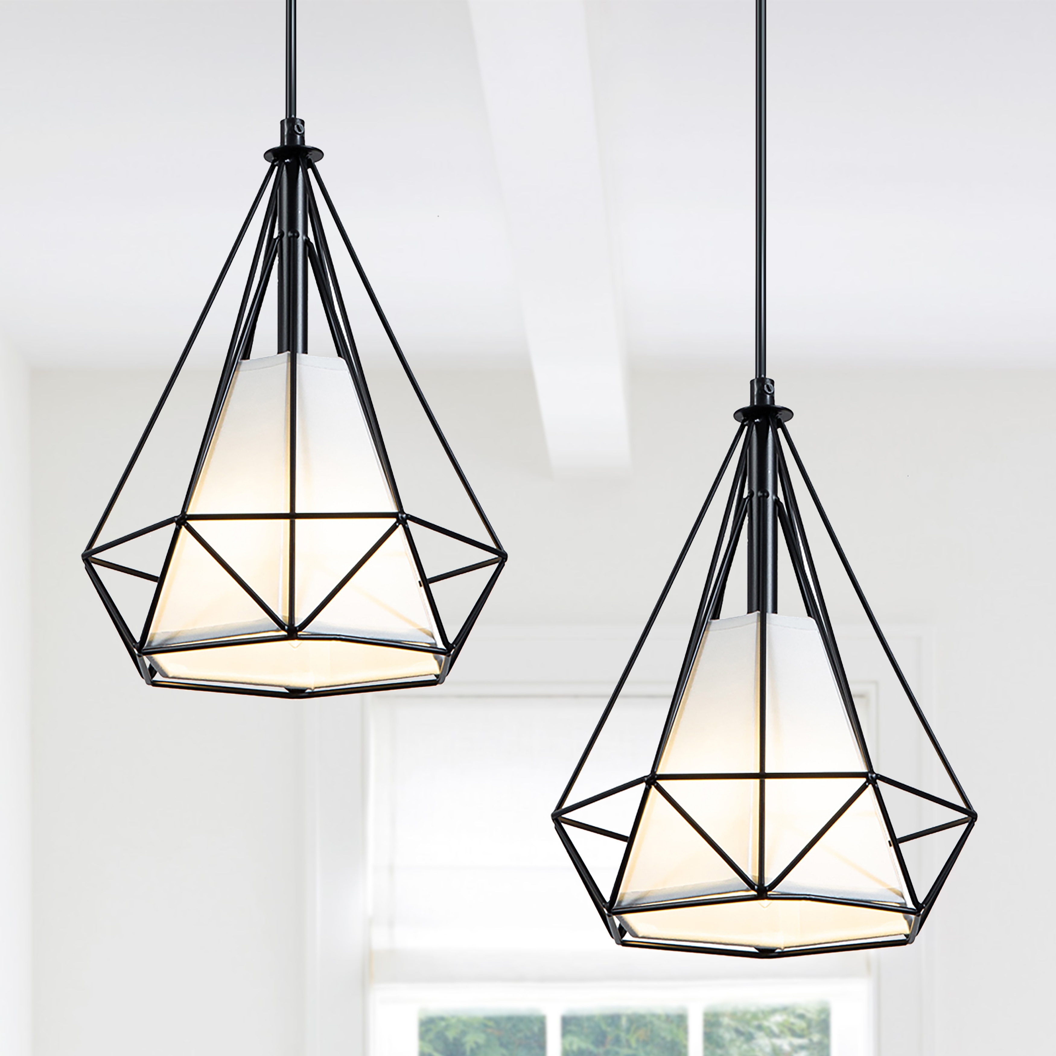 Bella Modern Farmhouse Gold Mini Pendant 1-light Adjustable Light Off ...