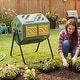 Werph Updated 43-gallon Dual-chamber Compost Bin, Fast Assembly Outdoor ...