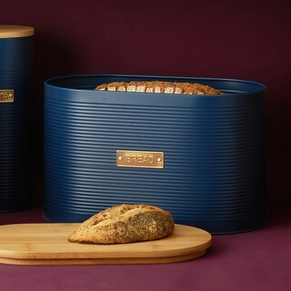 Otto Navy Bread Bin - Bed Bath & Beyond - 35808444
