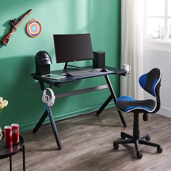 JJS 48 Home Office R Shaped Gaming Computer Desk with Free Mouse Keyboard Pad Bed Bath Beyond 32694699