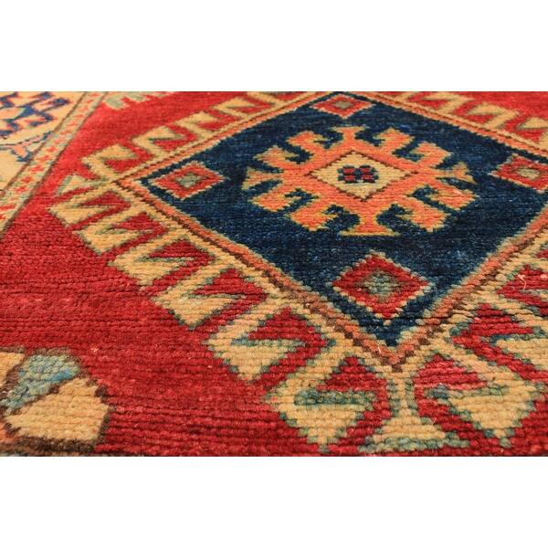 ECARPETGALLERY Hand-knotted Finest Gazni Burgundy Wool Rug - 2'7" x 10 ...