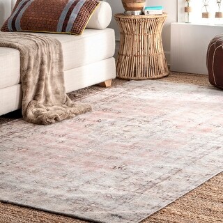 Brooklyn Rug Co Cartwright Cotton Blen Traditional Vintage Medallion ...
