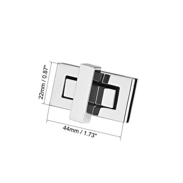 2 Sets Rectangular Purses Twist Lock Closures for DIY Bag Making - Bed ...