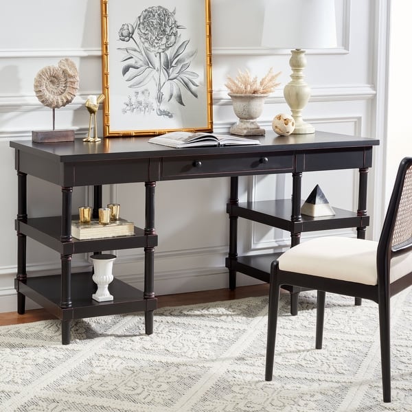 SAFAVIEH Dixon White Wash Desk. - On Sale - Bed Bath & Beyond - 14430108