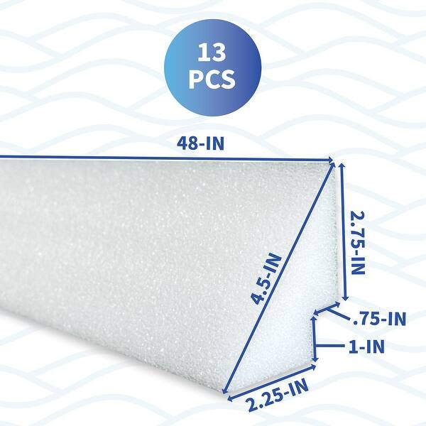 Blue Wave 48-in Peel and Stick Above Ground Pool Cove - 13 Pack - Bed ...