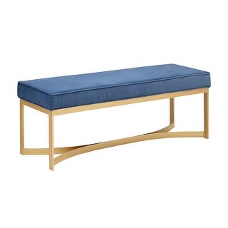 48" Entryway Bench Standard Benches with Upholstered & Metal Base - Bed ...