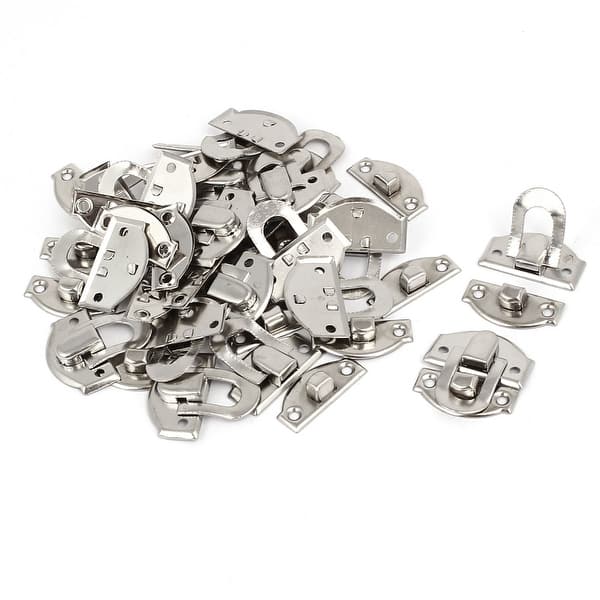 Gift Box Buckle Latches Catch Toggle Hasp 21mm x 20mm 20PCS - Silver ...