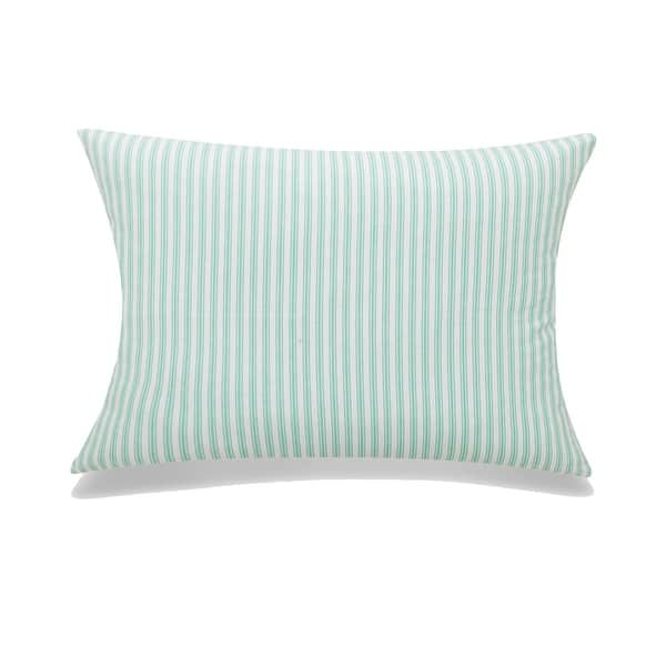 mint green patterned cushions