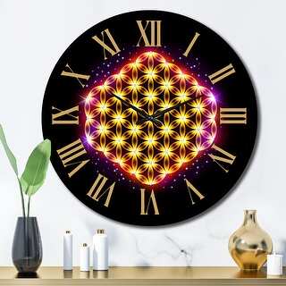 Designart "Light Of The Universe Sacred Geometry" Modern Geometric ...