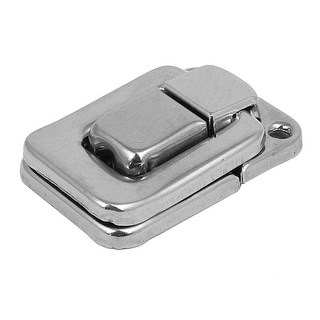 Suitcase Briefcase Handbag Alloy Toggle Latch Hasp Lock Silver Tone ...