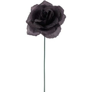 Artificial Flowers Black Rose Picks for Wedding Decorations-25pcs Silk ...