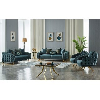 Laguna 3 Pieces Living Room Sets 1 Sofa 2 Chair - Bed Bath & Beyond ...