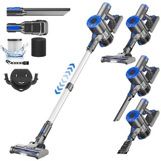 Cordless Vacuum Cleaner,6-in-1 Powerful Suction Stick Vacuum with 2200 ...