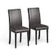 Roundhill Furniture Urban-Style Solid Wood Leatherette Small Padded ...