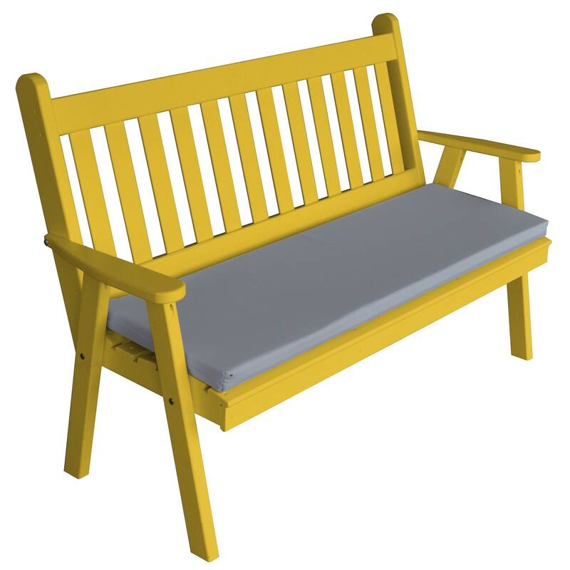 Pine 6' Traditional English Garden Bench - Overstock - 32695679