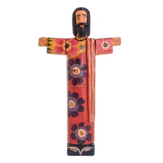 Novica Handmade Jesus Revived Wood Statuette - Bed Bath & Beyond - 42734600