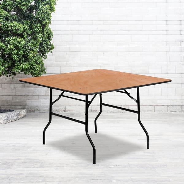 48-inch Square Wood Folding Banquet Table - Bed Bath & Beyond - 10611493