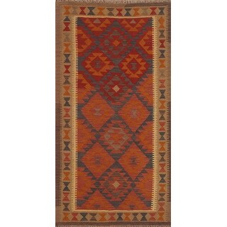 Kilim Reversible Area Rug Flat-weave Wool Decorative Carpet - 3'6" x 6 ...