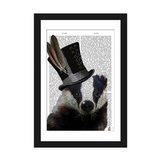 iCanvas "Steampunk Badger In Top Hat" by Fab Funky - Bed Bath & Beyond ...