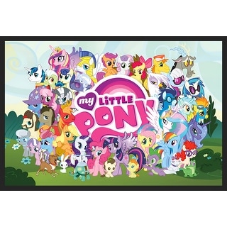 My Little Pony - Cast Framed Art Poster - 24 x 36 Inch - Bed Bath ...