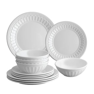 UPware 16-Piece Pinecones Melamine Dinnerware Set - Bed Bath & Beyond ...