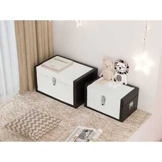 MDF Storage Boxes for decoration, Set of 2 - Bed Bath & Beyond - 37158877