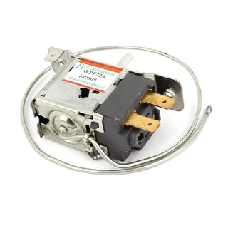 WPF22A 2 Pin 30cm Metal Cord Freezer Fridge Refrigerator Thermostat - Silver Tone - AC 220-250V ...