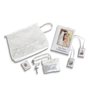 Curata Josephs Studio First Communion Girl Six Piece White Purse Set ...