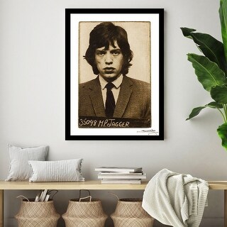 Mick Jagger 1967 Mugshot - 14x18 Framed Print Artwork - Bed Bath ...