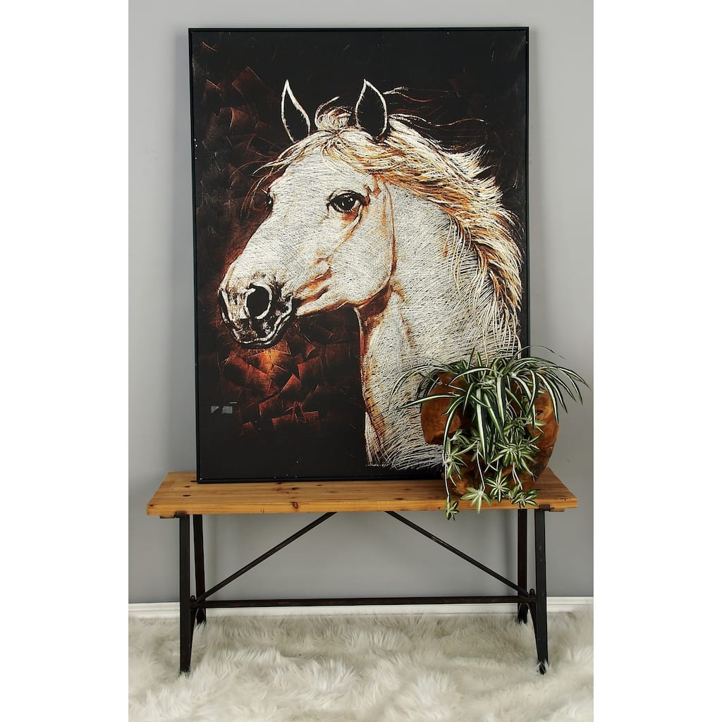 Restoration Metal Wood Bench - Overstock - 11902339