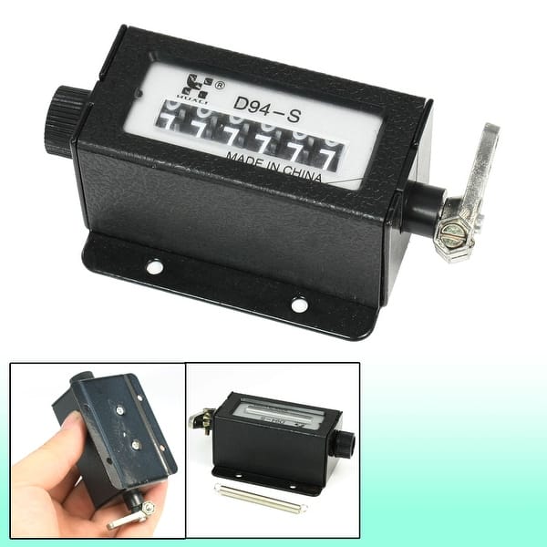 Mechanical Rotary Knob 6 Digit 0-999999 Resettable Stroke Pull Counter ...