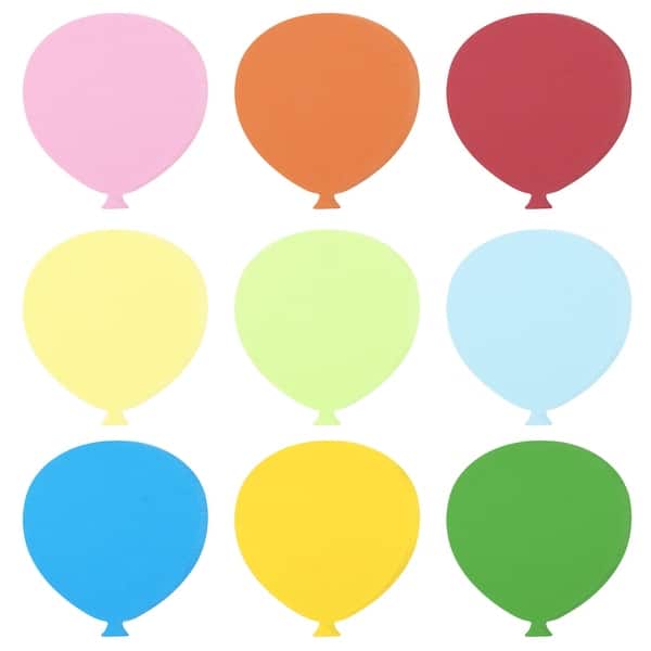 Balloon Cutouts, Paper Balloons, Colorful Balloon Cutout - Multicolor ...